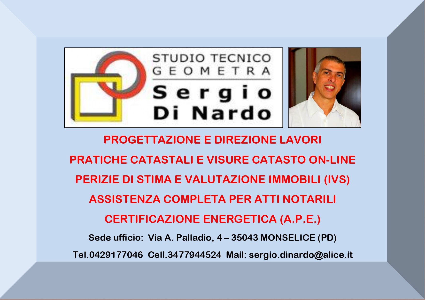 Geometra e pratiche catastali a Monselice | Sergio Di Nardo